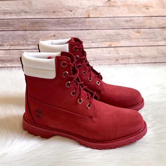Timberland | Shoes | Timberland Mens Dark Red Premium 6 Wp Boots | Poshmark